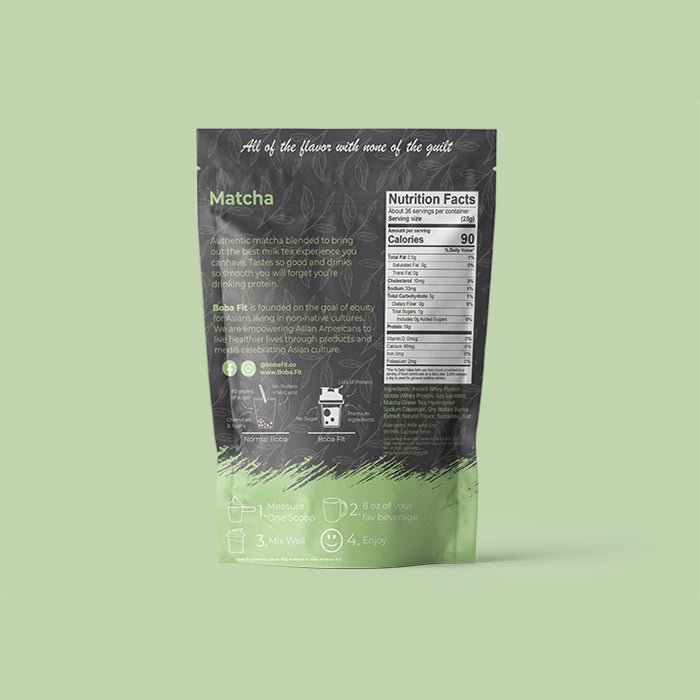 Matcha Milk Tea Protein Powder – Boba Fit